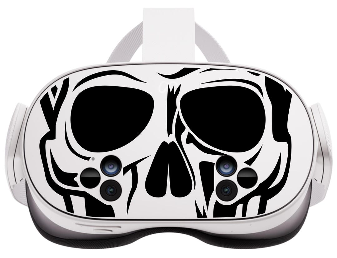 Meta Quest 3S - Skull Visor Sticker - Etsy