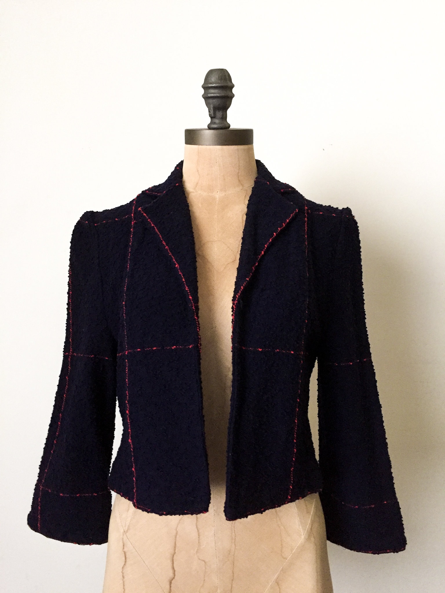 Vintage Crop Jacket Vintage Cropped Jacket Vintage Plaid Jacket Vintage ...