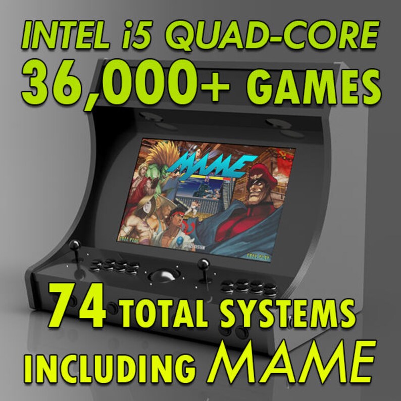 Custom Bartop Multicade Video Game Arcade Machine MAME | Etsy