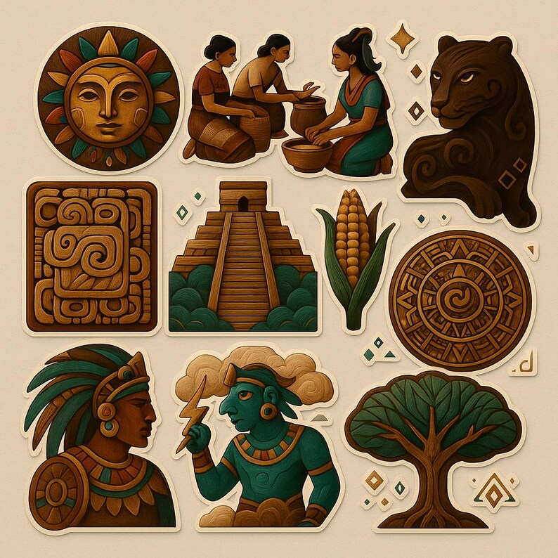 Printable Stickers, Printable Design, Maya Tribe - Etsy