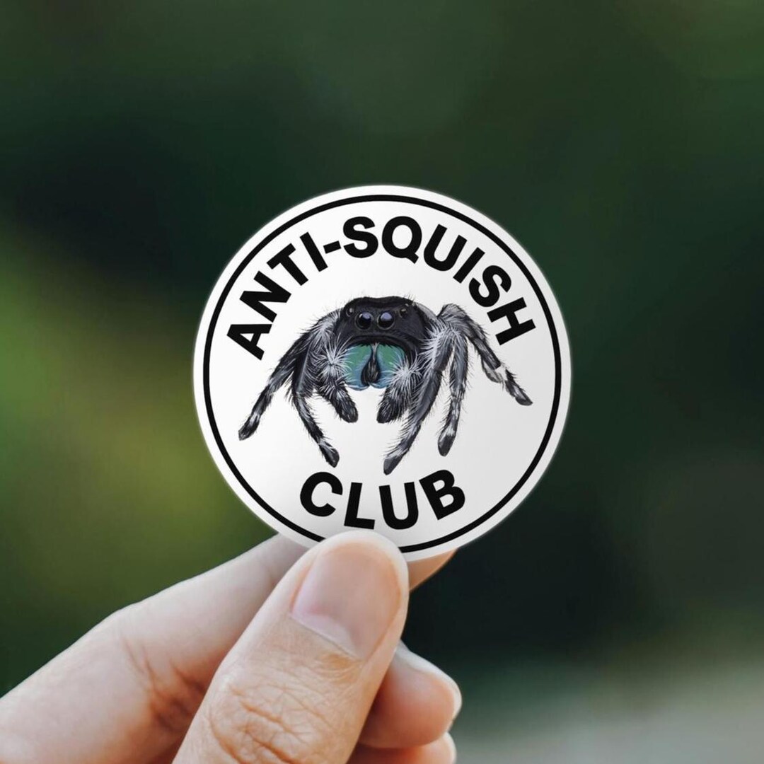 Anti Squish Club Sticker Jumping Spider Arachnid Insect Lover Bugs ...