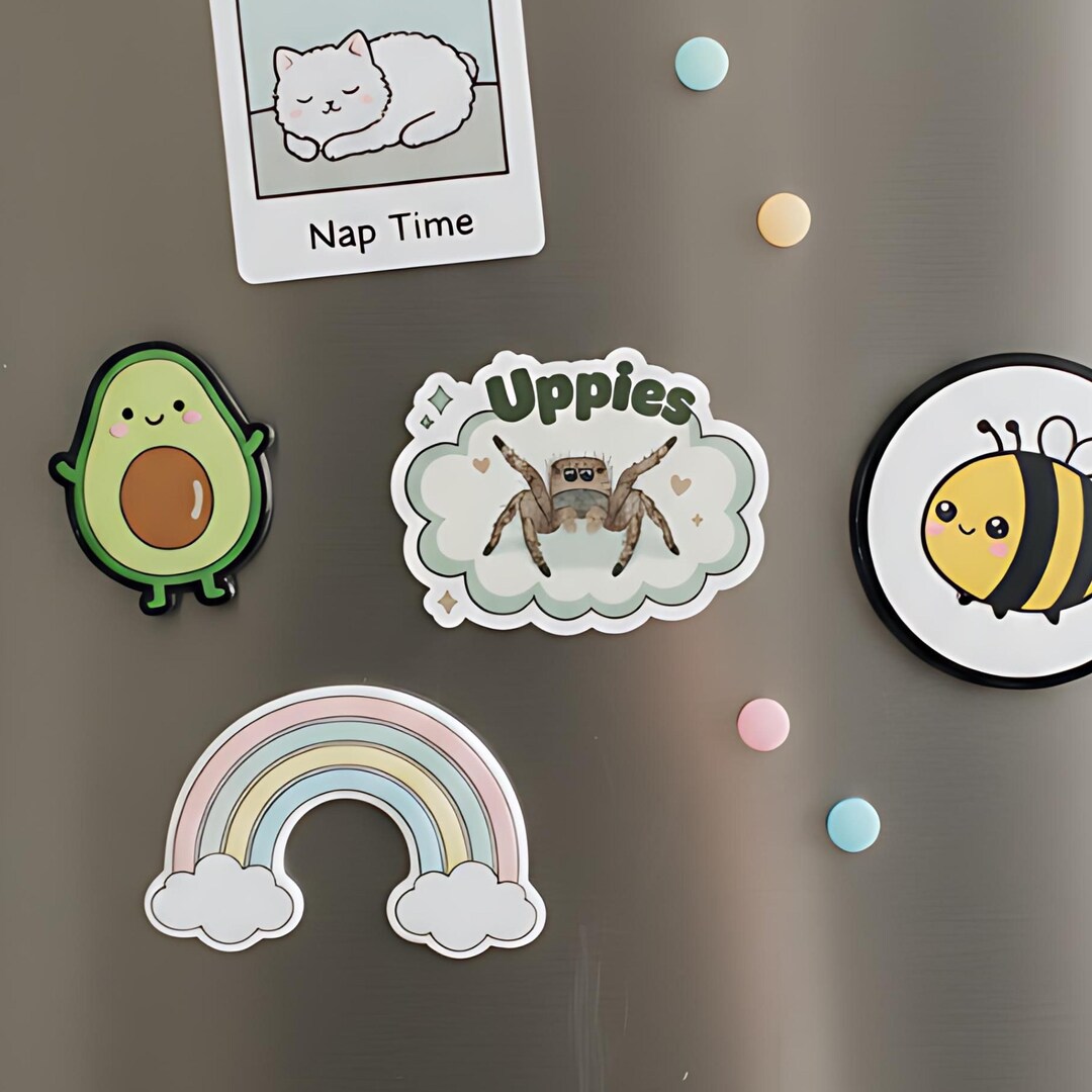 Uppies Jumping Spider Magnet | Reptile Freezer or Fridge Decor for ...