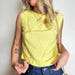 Vintage Yellow Sleeveless Top - Etsy