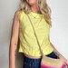 Vintage Yellow Sleeveless Top - Etsy