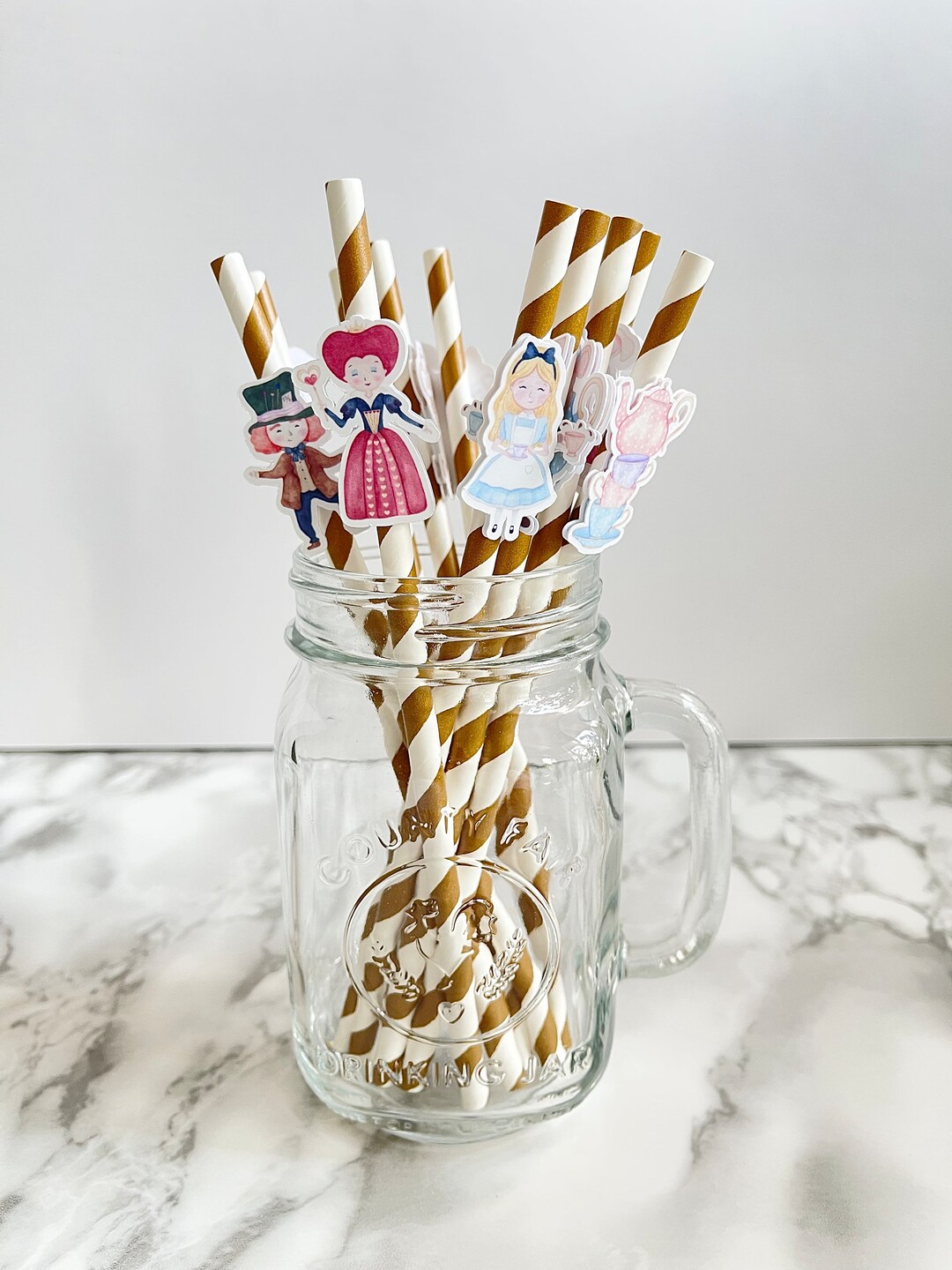Pack of 12 Super Cute Custom Characters Theme Straws That is Perfect ...