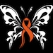 Butterfly Decal Leukemia Awareness Cancer Awareness - Etsy