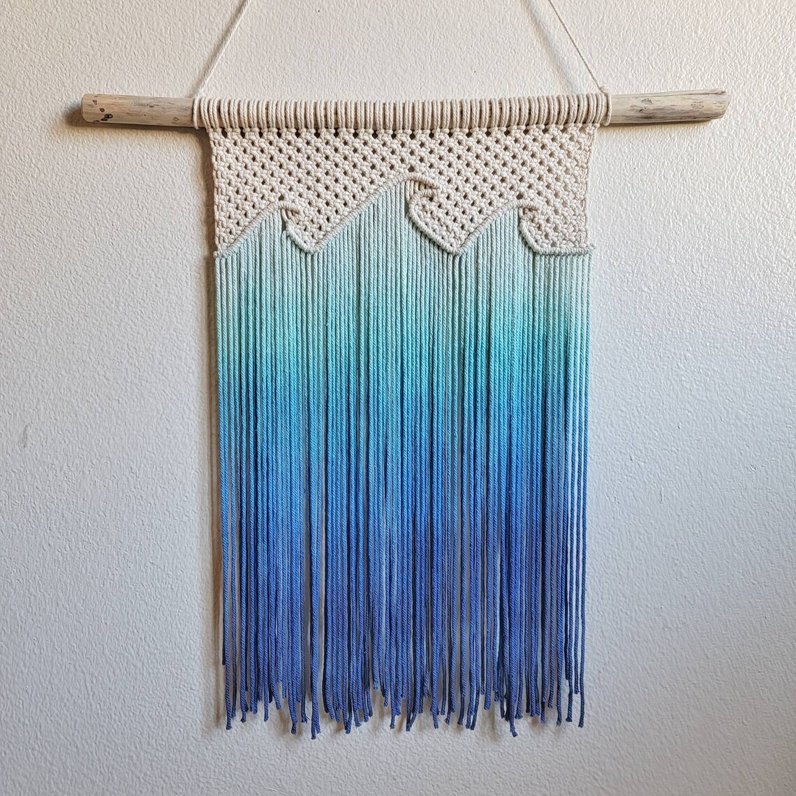 Triple Ocean Wave Macrame Wall Hanging - Etsy