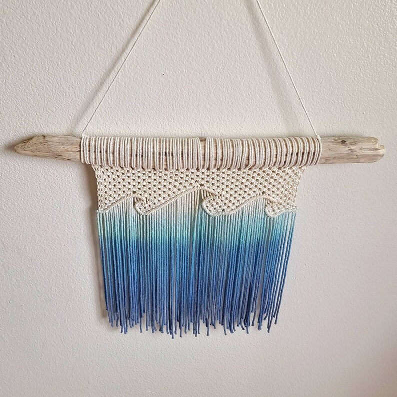 Triple Ocean Wave Macrame Wall Hanging - Etsy