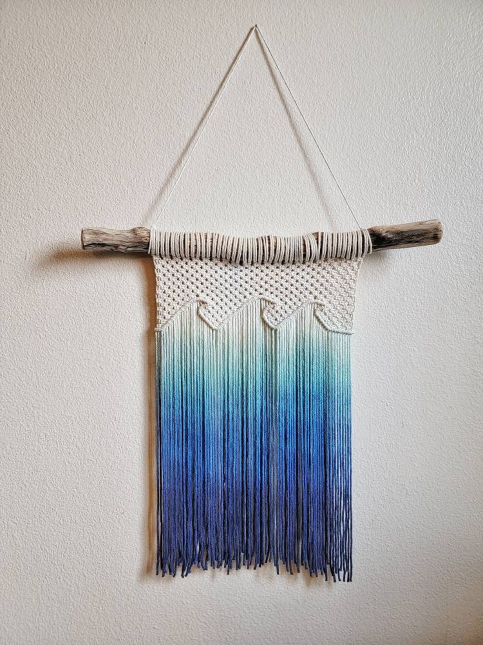 Triple Ocean Wave Macrame Wall Hanging - Etsy
