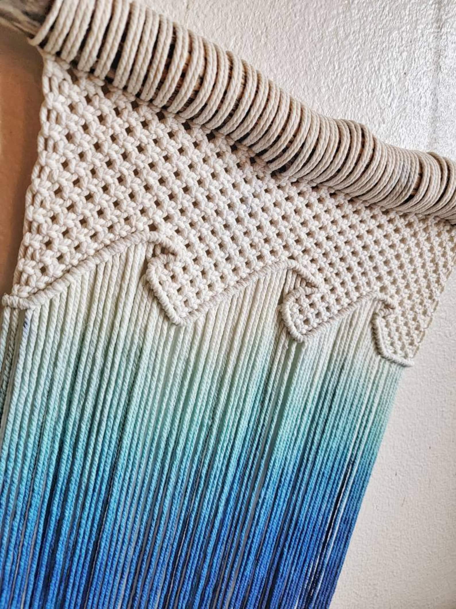 Triple Ocean Wave Macrame Wall Hanging - Etsy