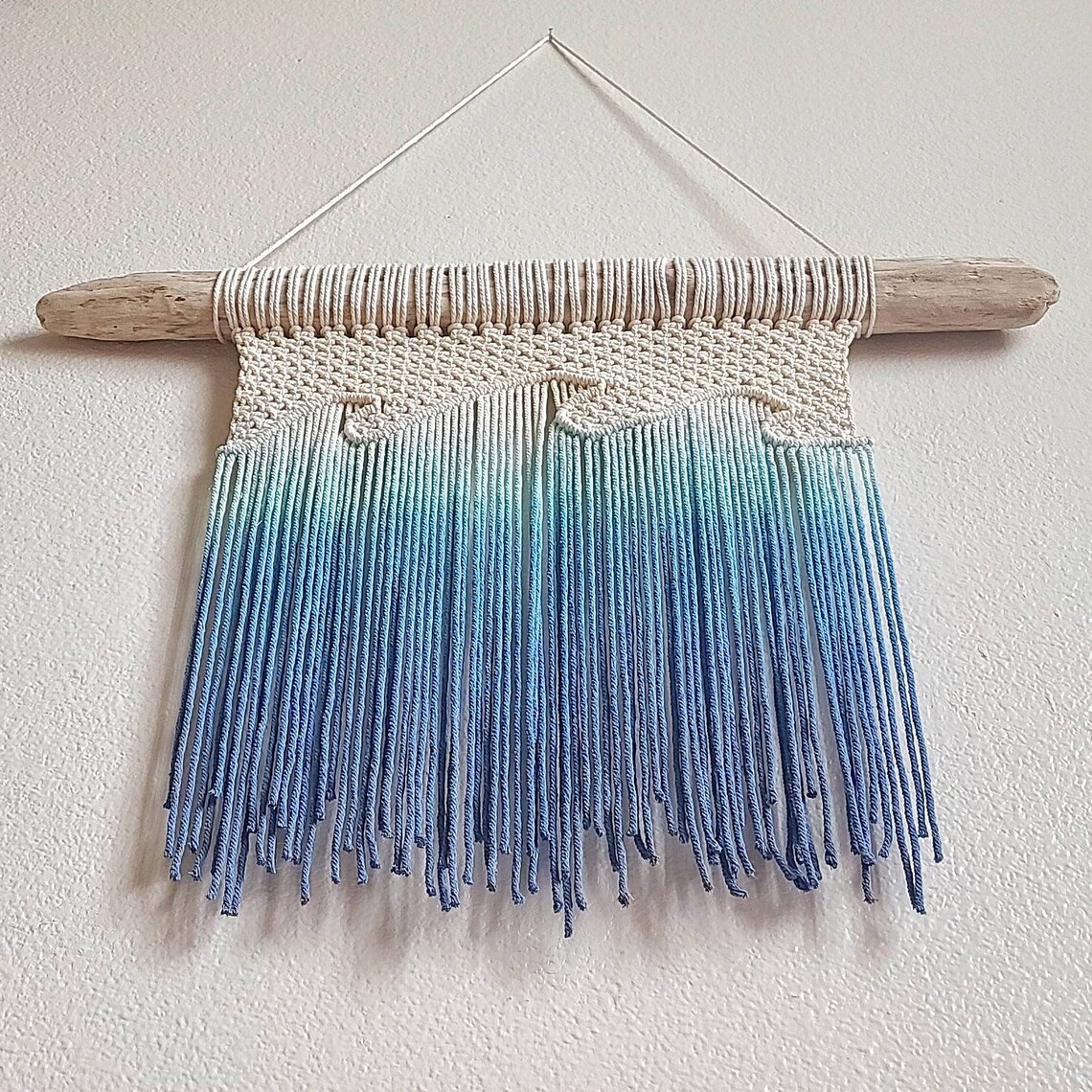 Triple Ocean Wave Macrame Wall Hanging | Etsy