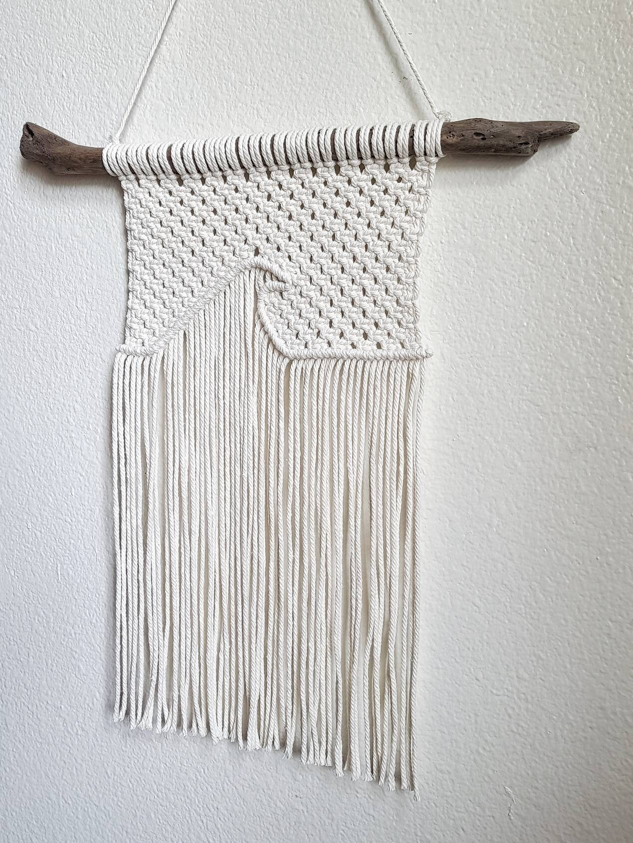 Macrame wave wall hanging beach decor boho ocean decoration | Etsy