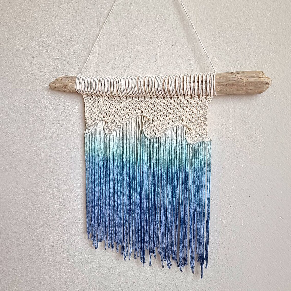 Triple Ocean Wave Macrame Wall Hanging | Etsy