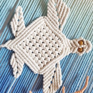 Macrame Oceanscape, 3D Macrame, Sea Turtle, Coral Reef, Beach Decor ...
