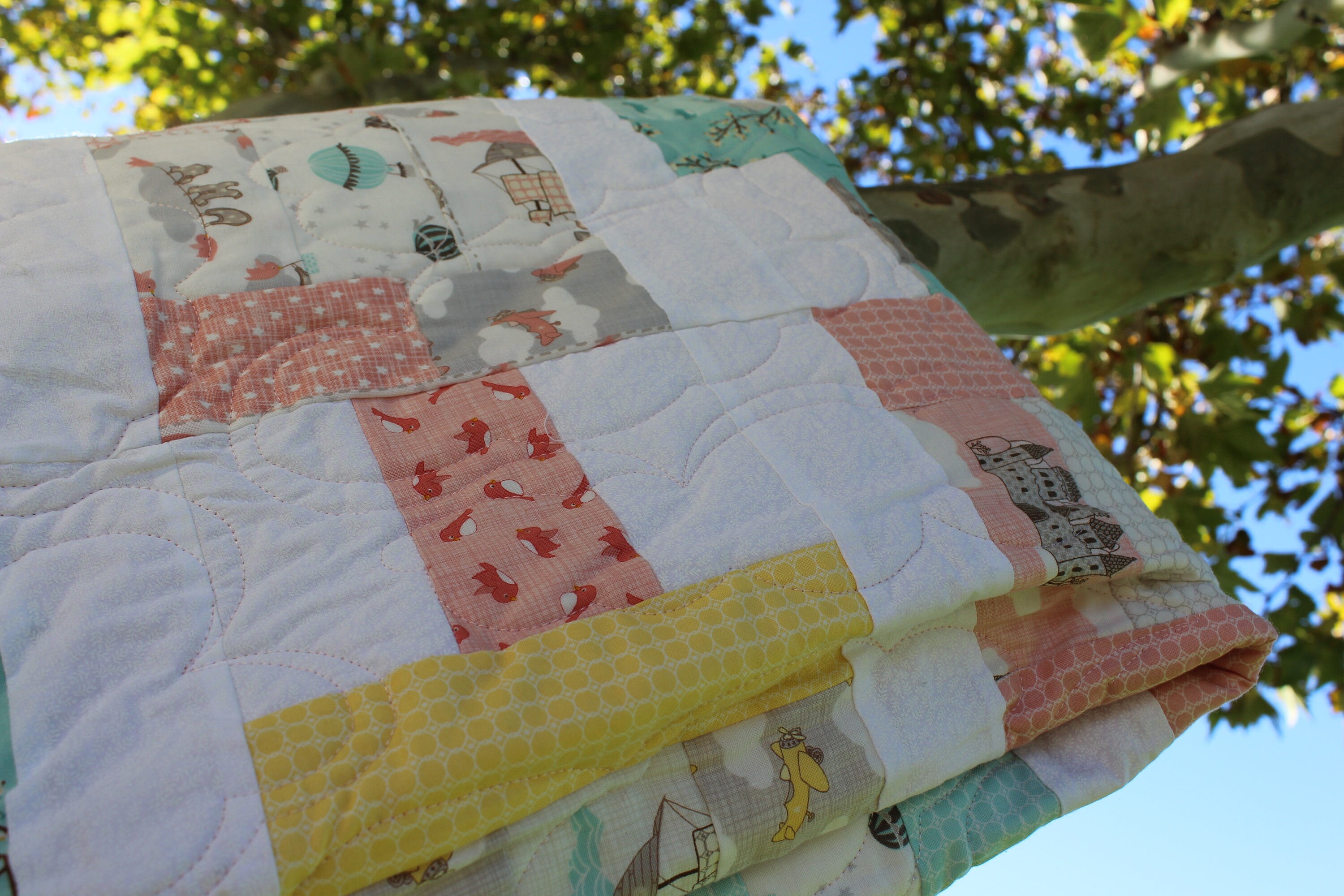 Handmade Modern Fairy-tale Child's Quilt - Etsy
