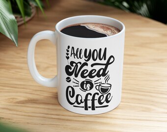 Coffee Lover Funny Coffee Mug COFFEE Pairs Nicely With SILENCE - Etsy