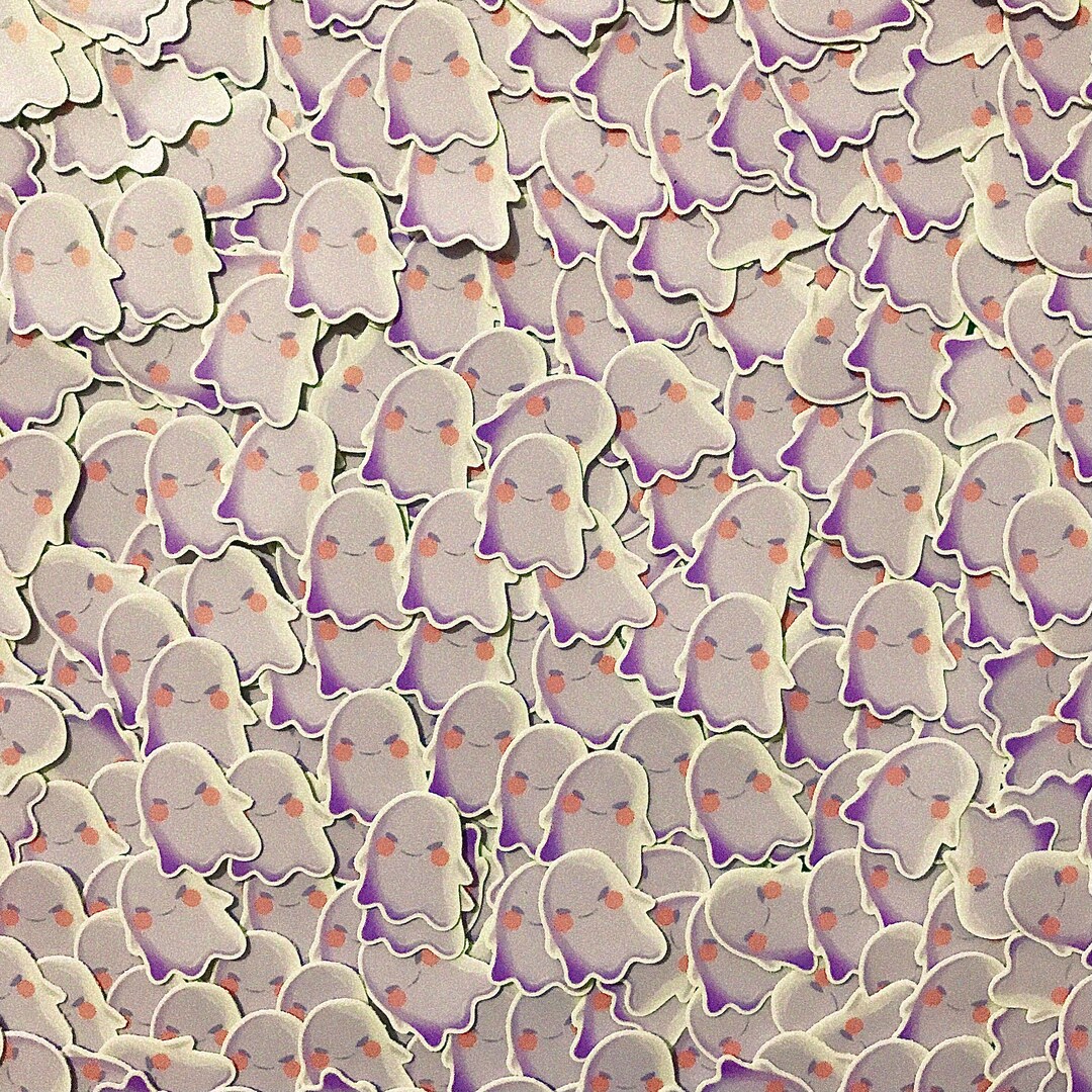 Mini Ghost Vinyl Sticker 1 Inch - Etsy