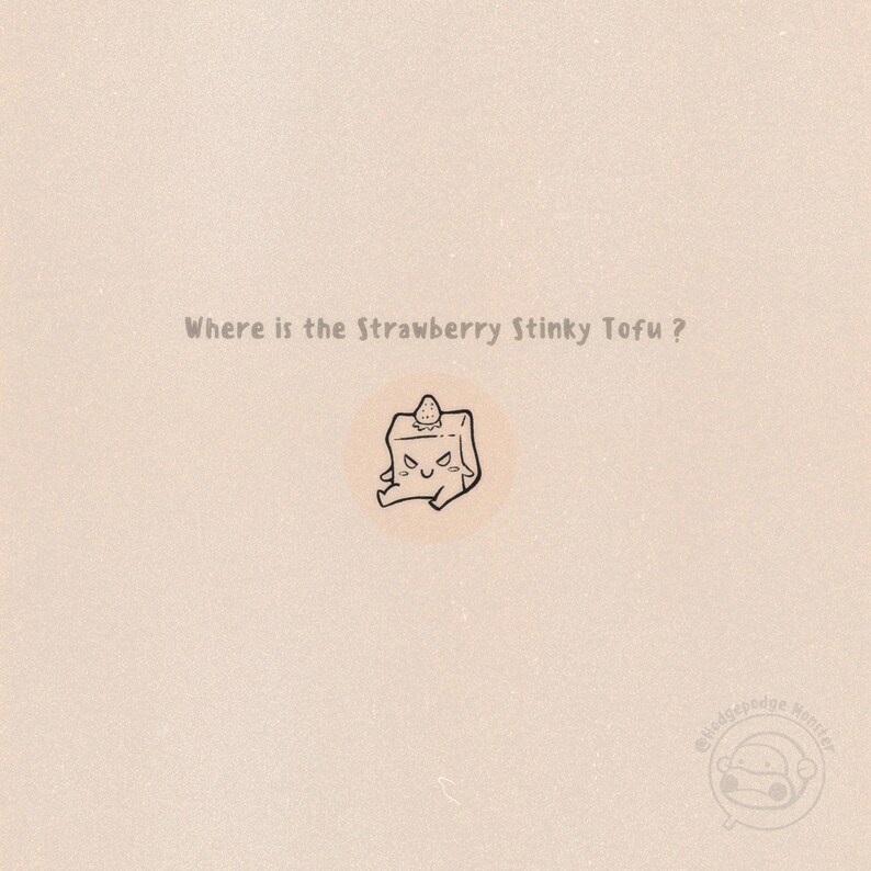 Hodgepodge Coloring Stinky Tofu Adult Coloring Digital - Etsy