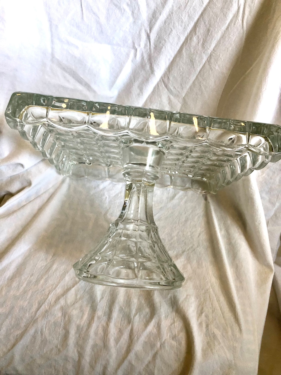 Indiana Glass Constellation Cake Stand - Etsy