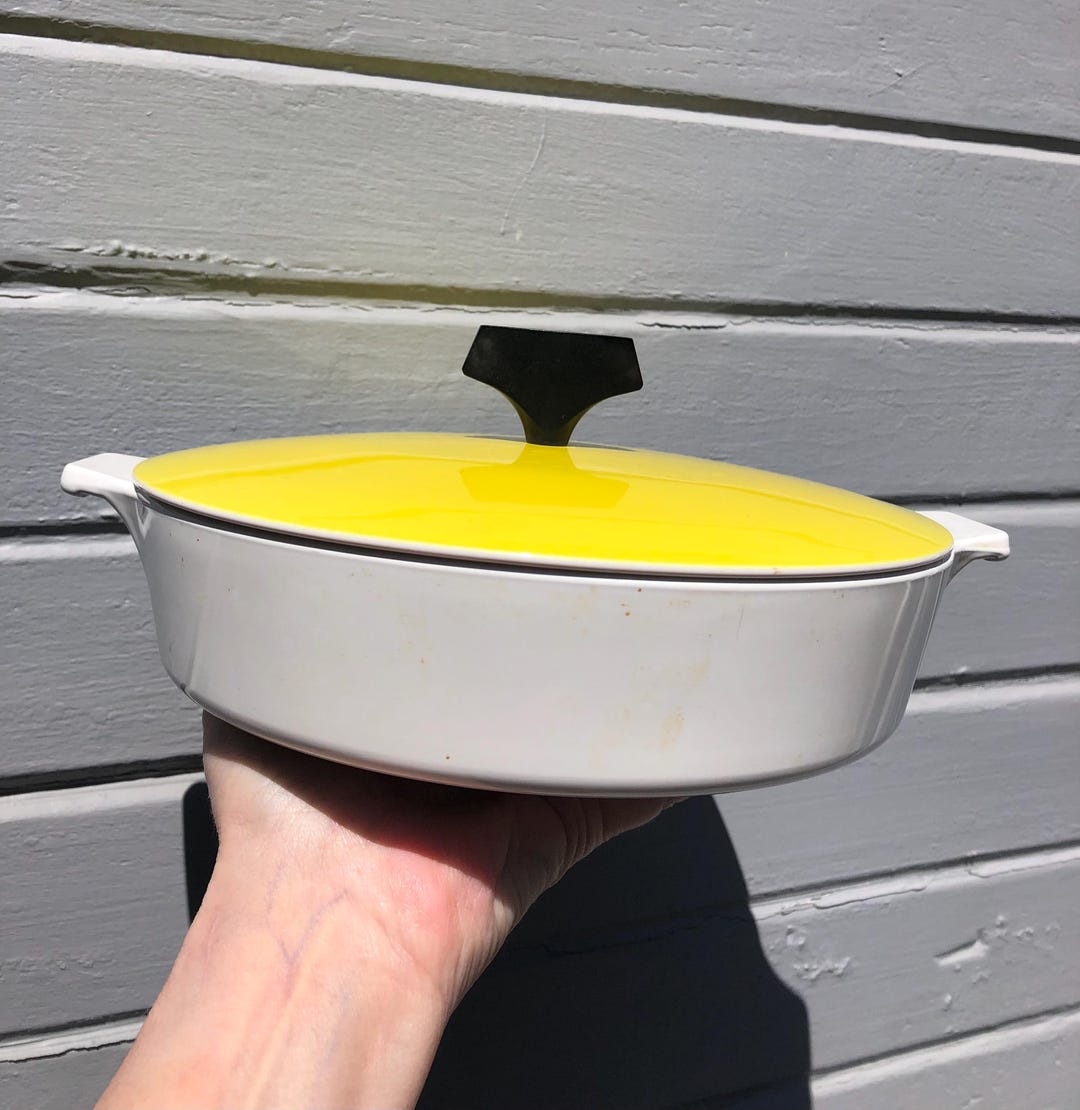 Corning Ware Buffet Server Skillet With Yellow Lid - Etsy