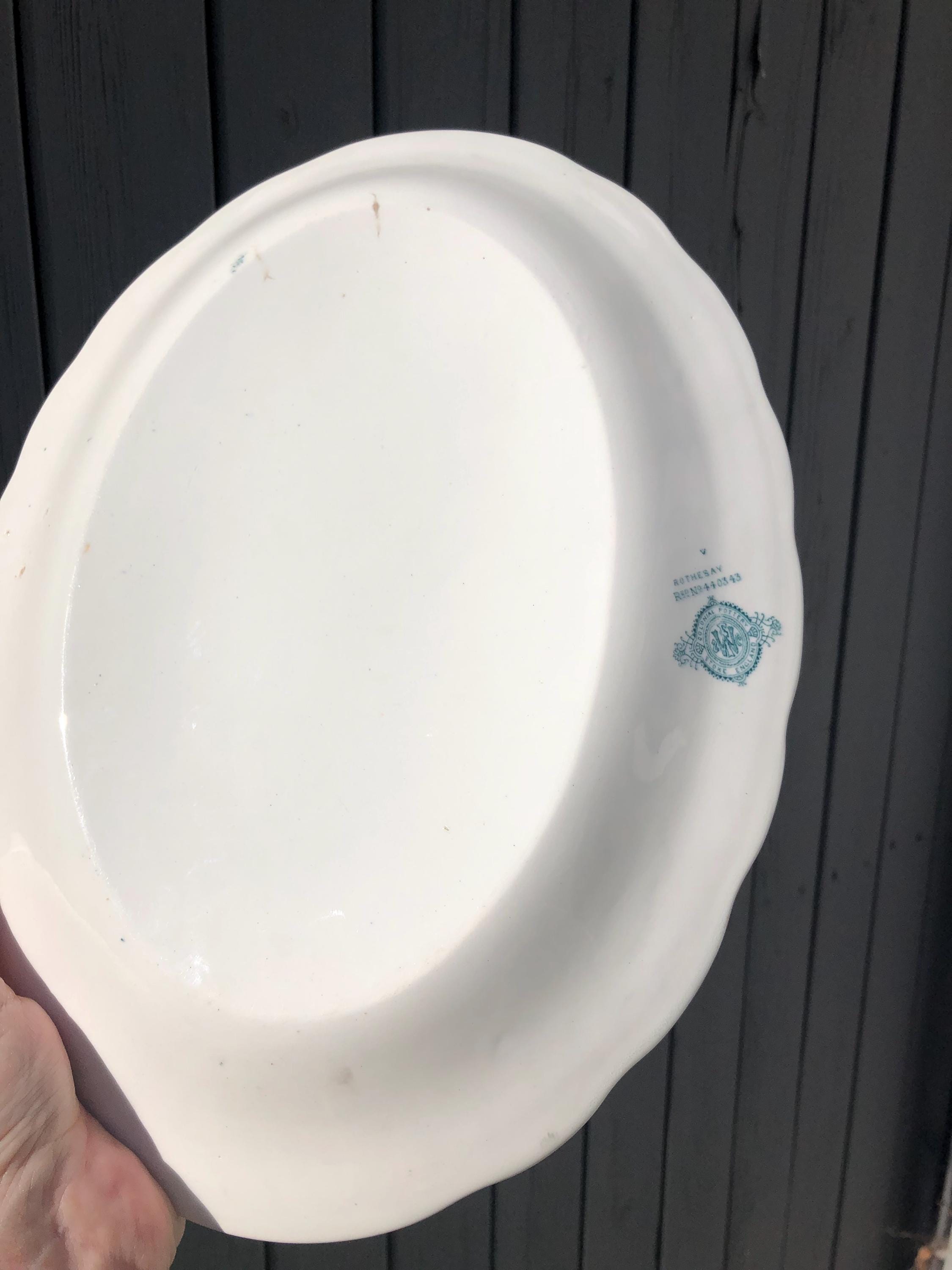 1880 F Winkle Colonial Pottery Rothsay Lace Floral Platter - Etsy