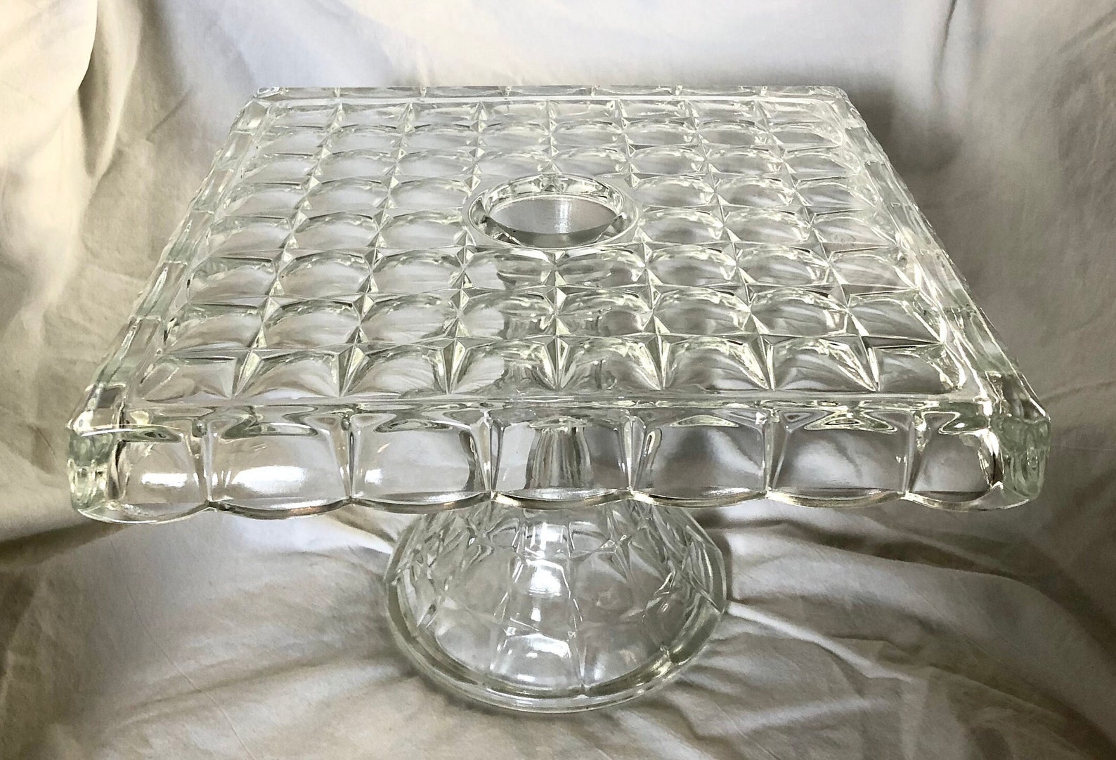 Indiana Glass Constellation Cake Stand - Etsy