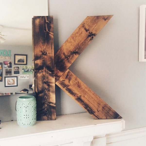 Large Wooden Letter - Etsy