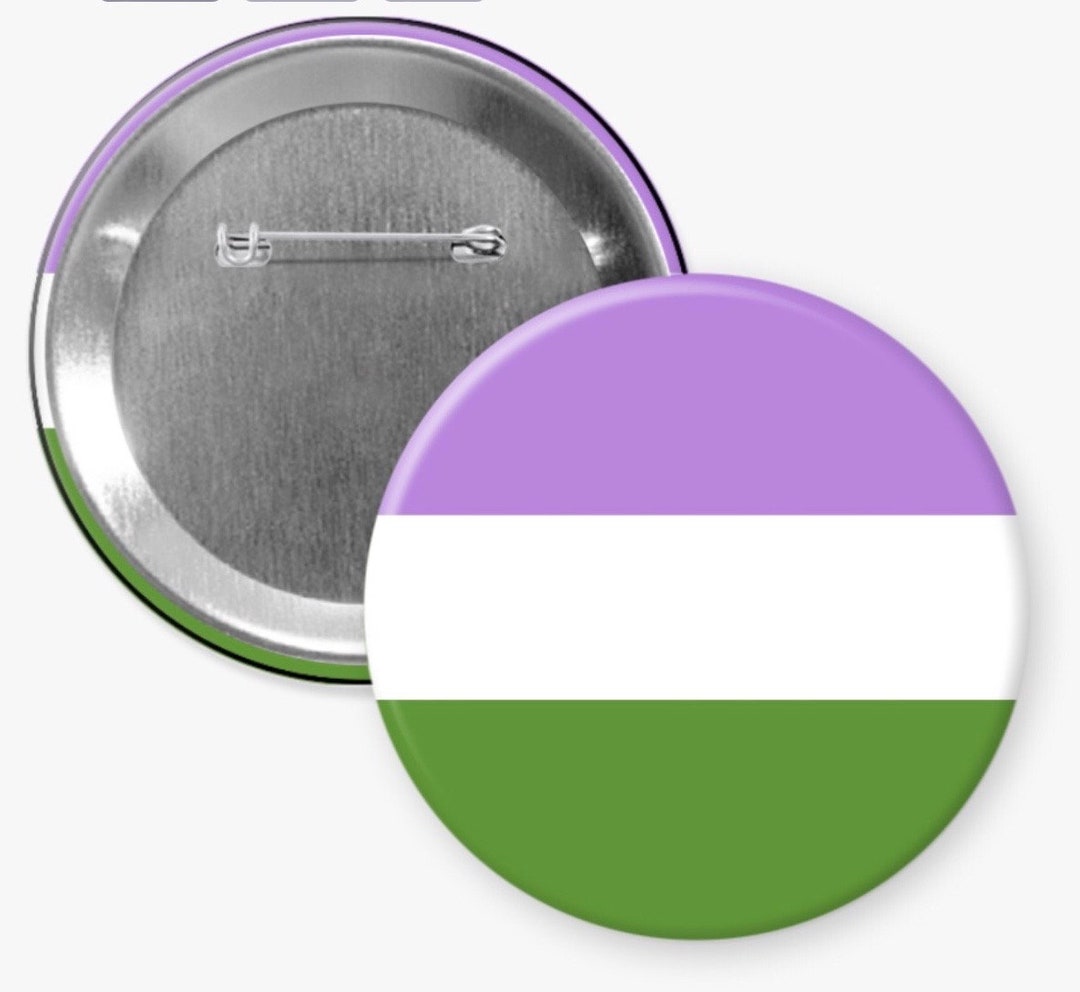 Gender Queer Pride Flag. Queer. LGBTQ. Pin Back Button. Magnet. Bottle ...
