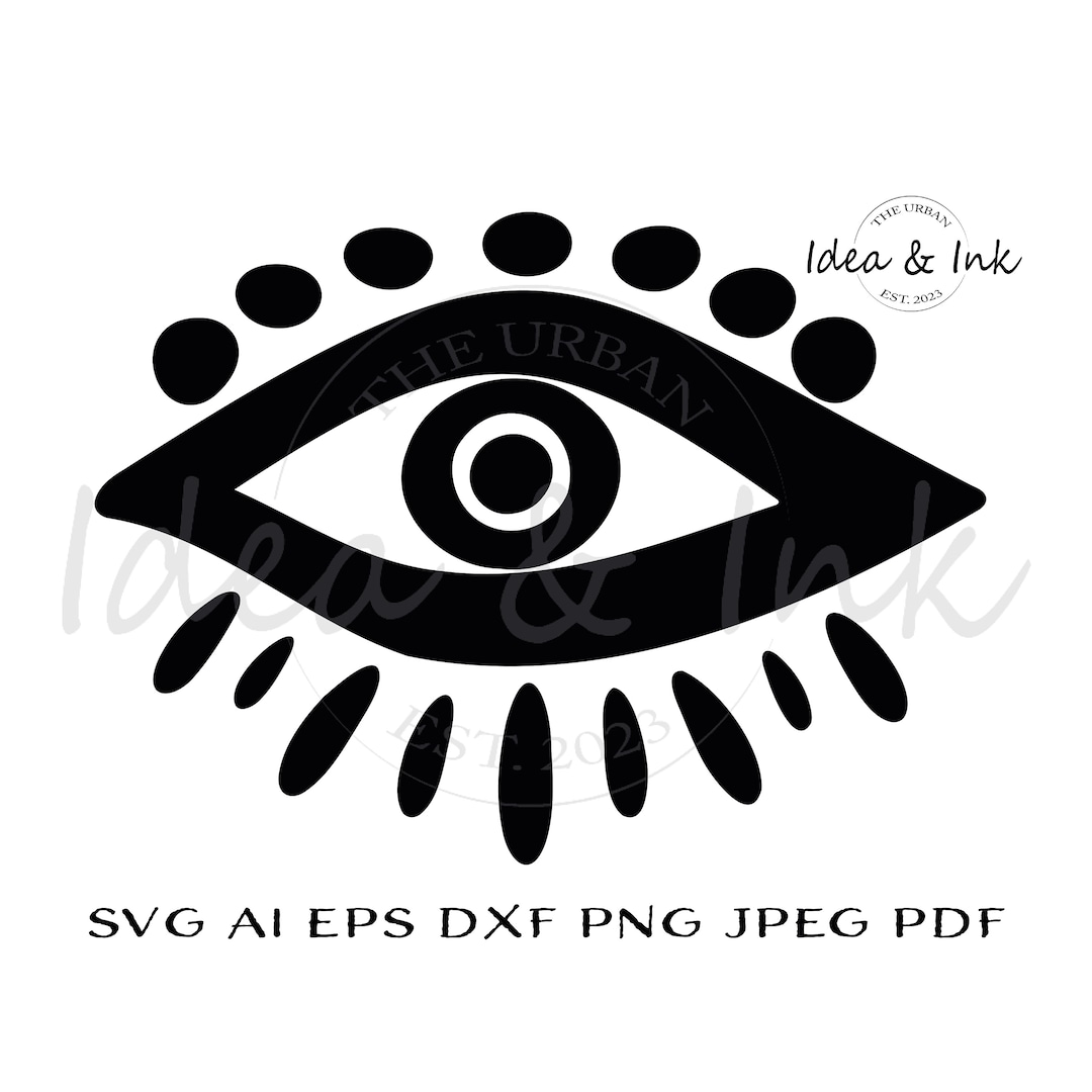 Evil Eye Svg, Turkish Eye Svg, Boho Eye SVG, Celestial, Devil Eye ...