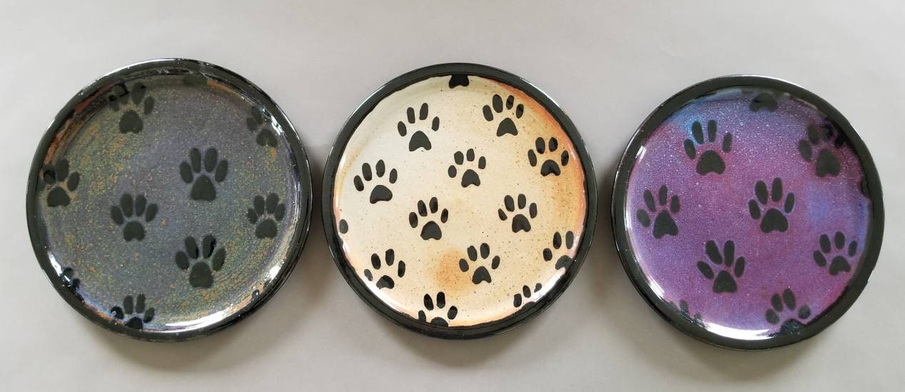 Paw Print Plates - Etsy