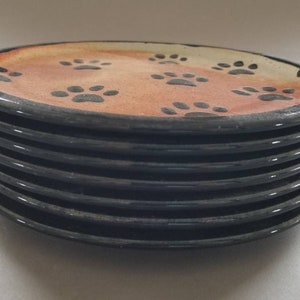 Paw Print Plates - Etsy