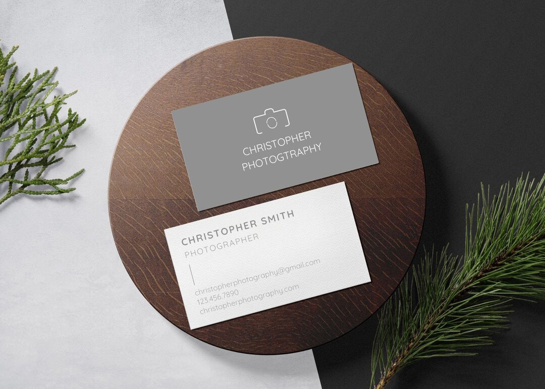 Minimal Business Card Template Edited in Canva | Fully Customizable ...