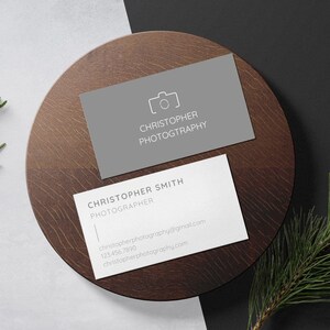 Minimal Business Card Template Edited in Canva | Fully Customizable ...