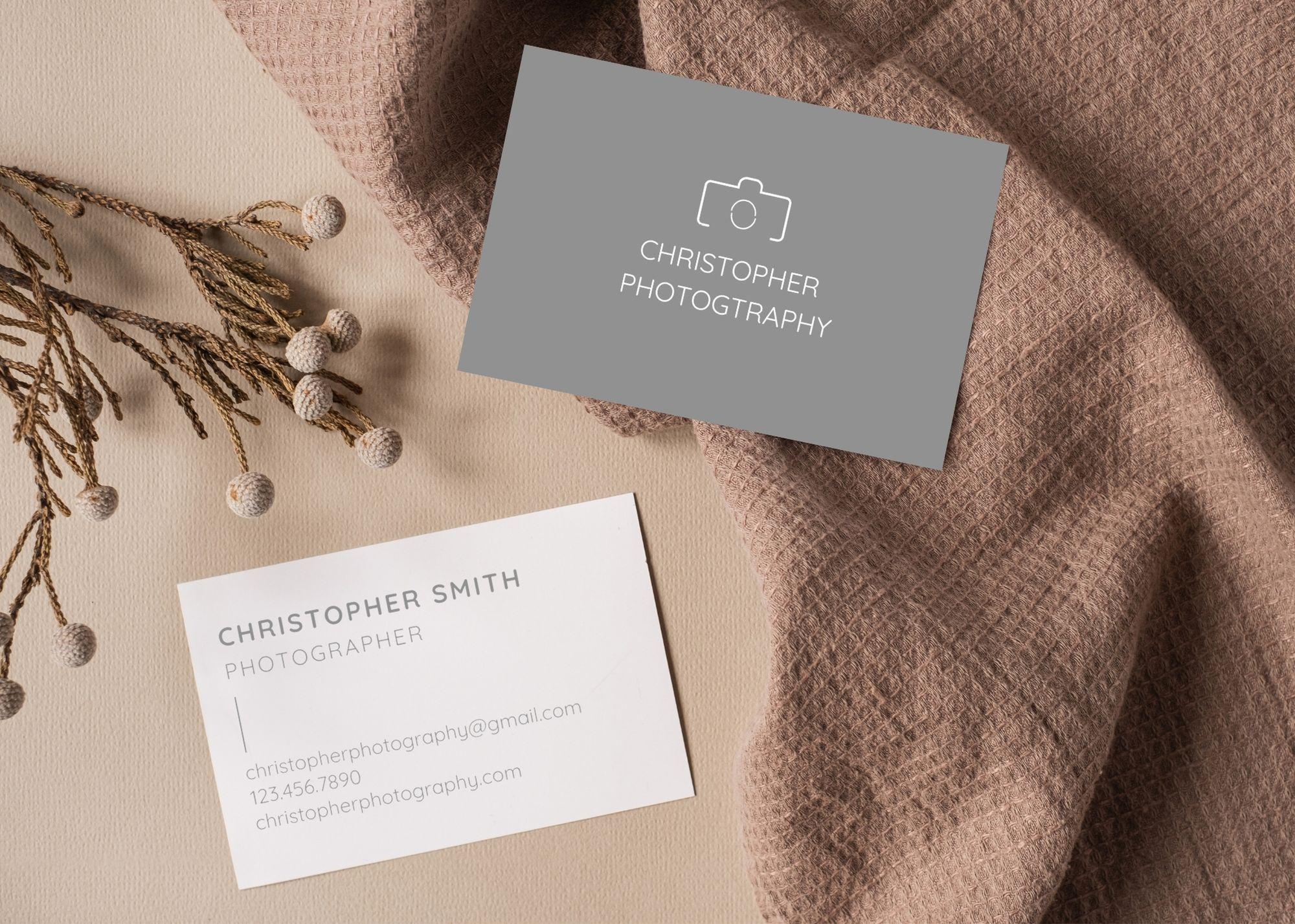 Minimal Business Card Template Edited in Canva | Fully Customizable ...