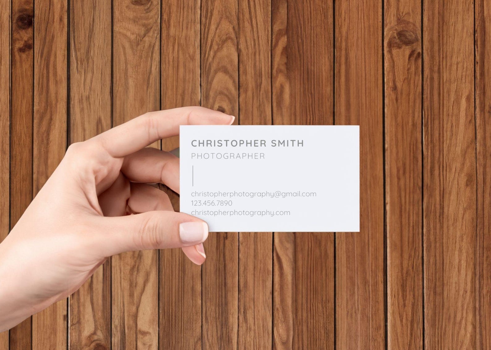 Minimal Business Card Template Edited in Canva | Fully Customizable ...