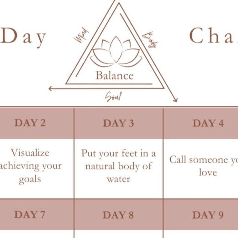 30 Day Mind Body &soul Balance Challenge Digital Download - Etsy