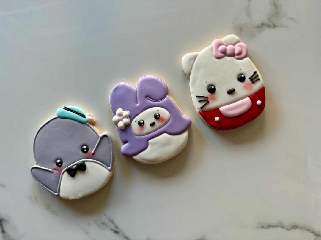 6 Kitty Plush Cookies, Kitty and Friends, Kitty Cookies, Hello Plushies ...