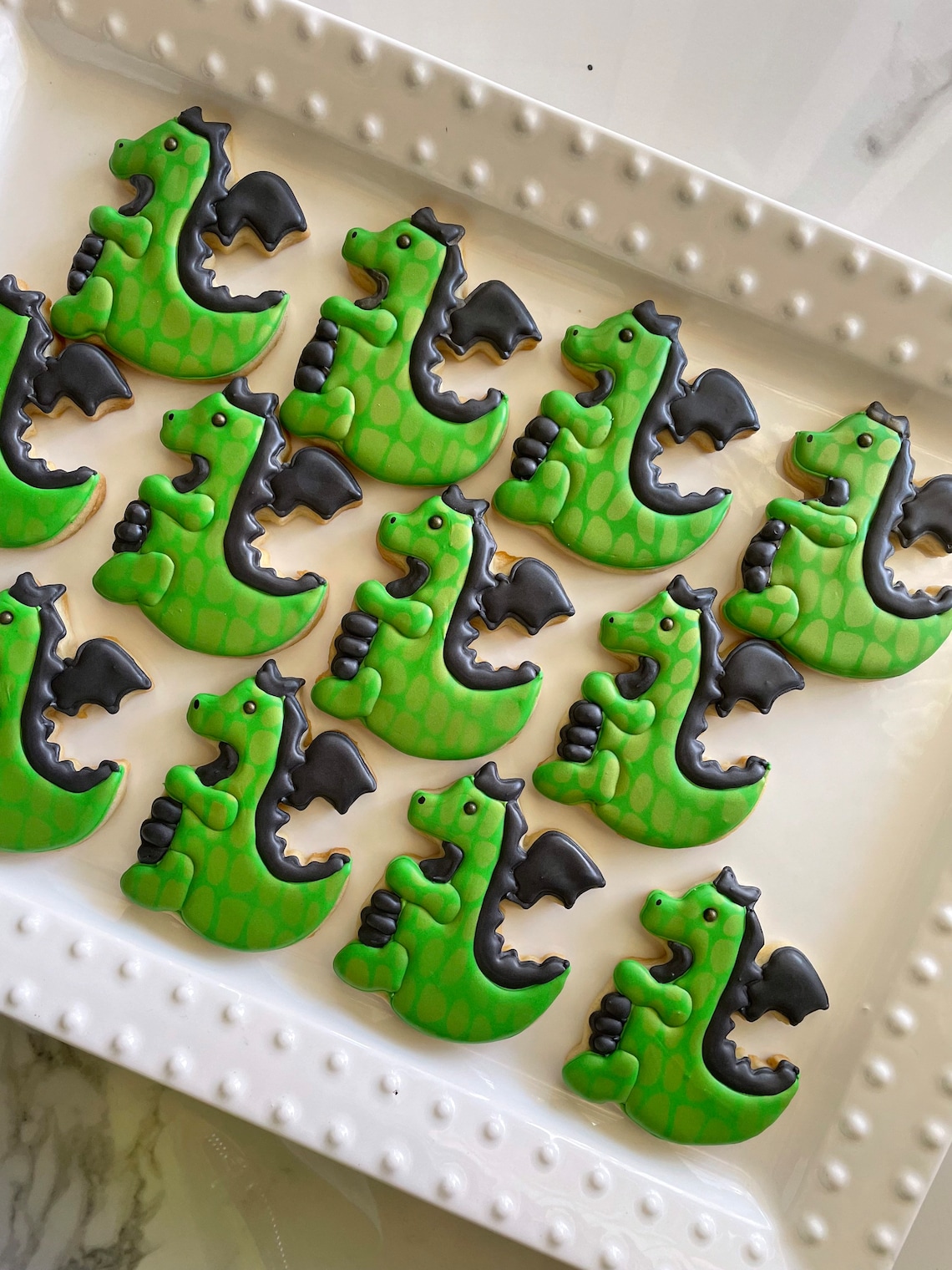 12 Dragon Sugar Cookies Dragones Dragon Party - Etsy