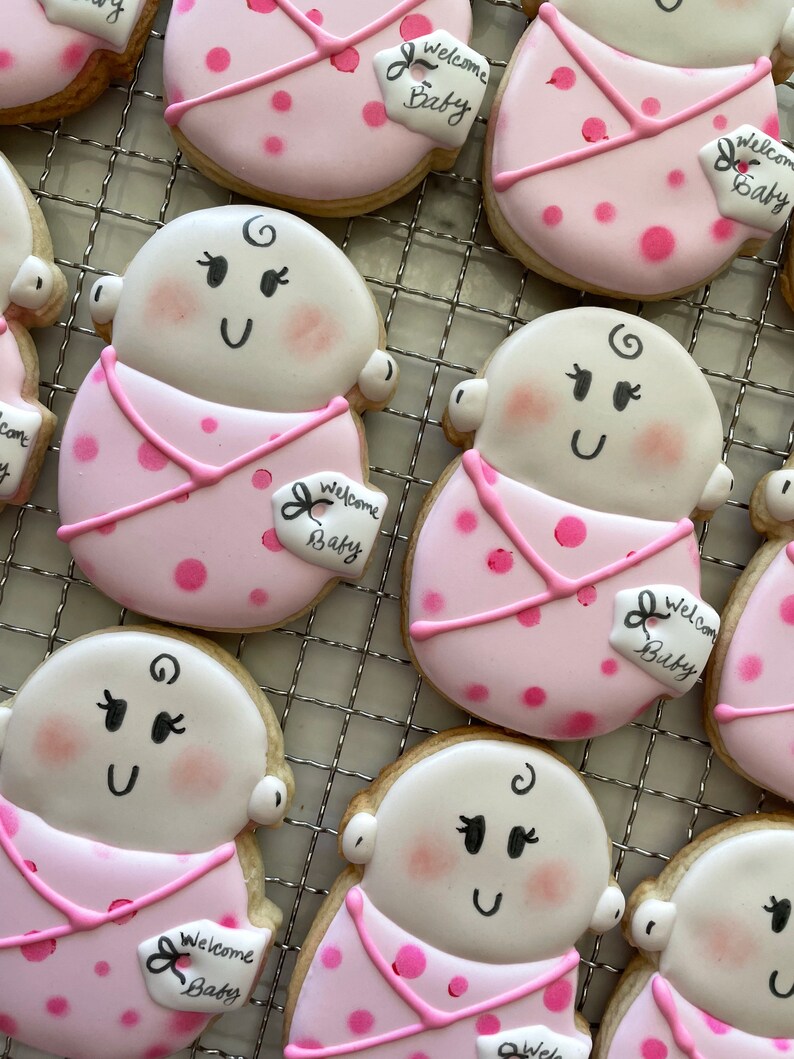 12 Baby Shower Sugar Cookies Welcome Baby Baby Blanket - Etsy