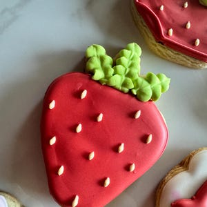 12 Berry First Birthday Cookies, Sweet One Cookies, Strawberry Themed ...