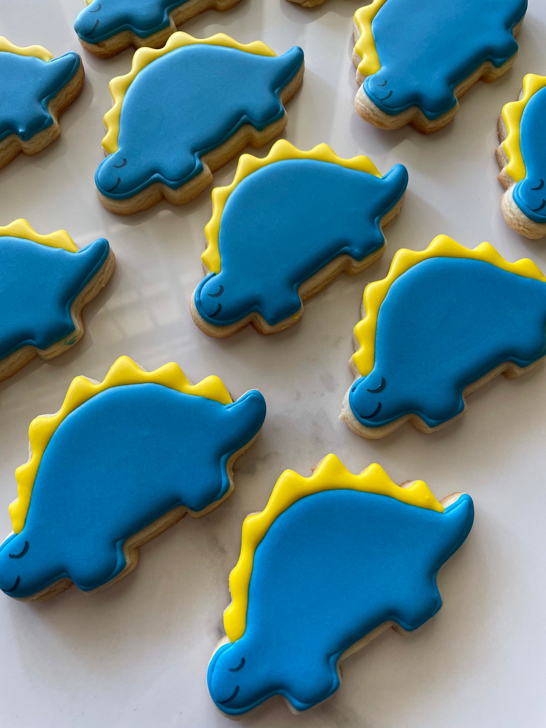 12 Stegosaurus Sugar Cookies/ Dino Party/ Birthday Sugar Cookies ...