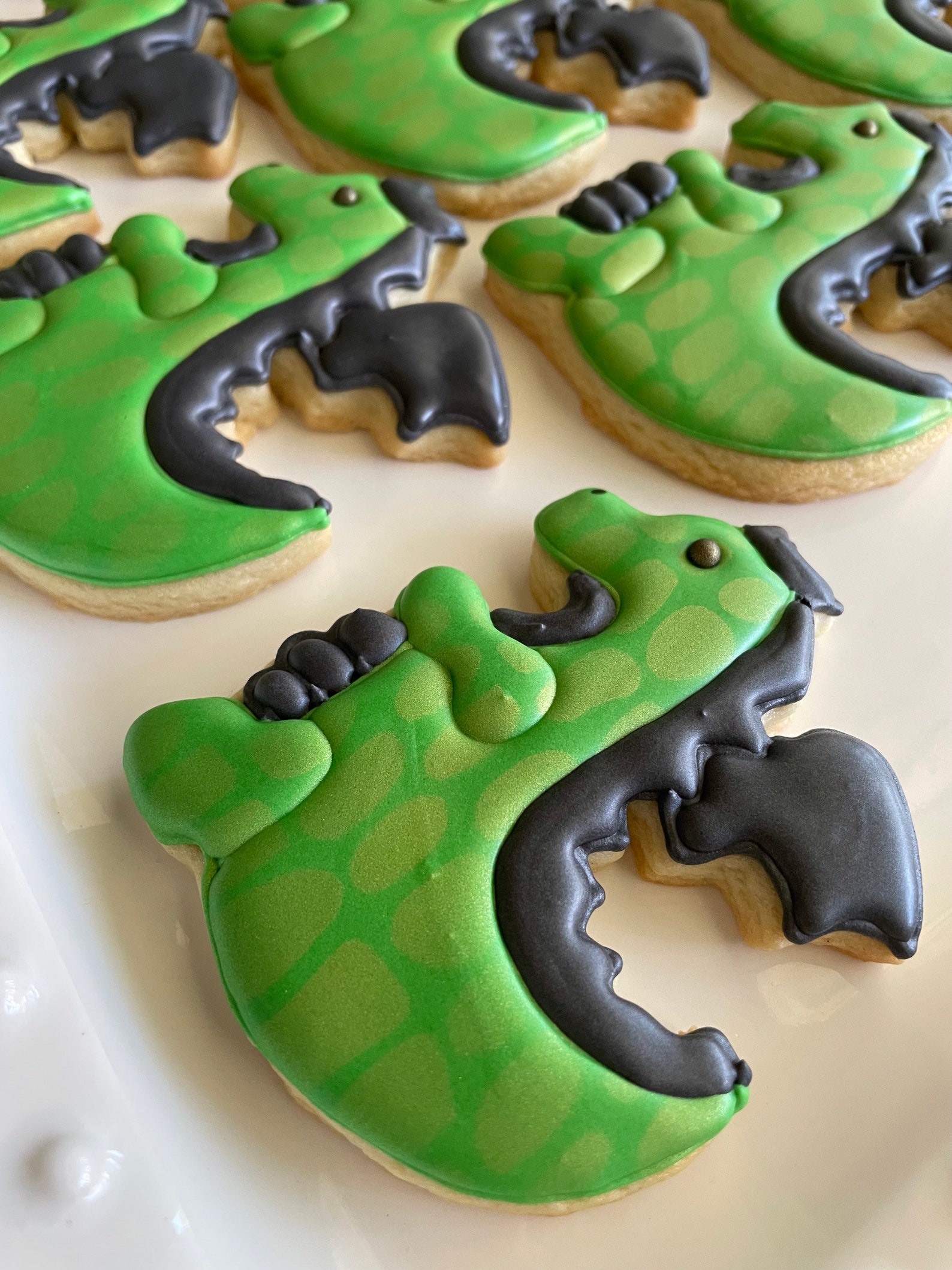 12 Dragon Sugar Cookies Dragones Dragon Party - Etsy