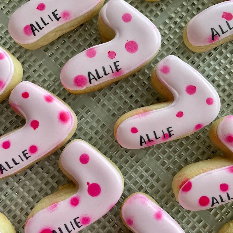 Number Cookies - Etsy