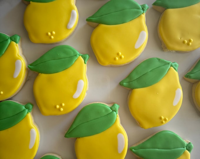 Lemon Theme Sugar Cookies - Etsy