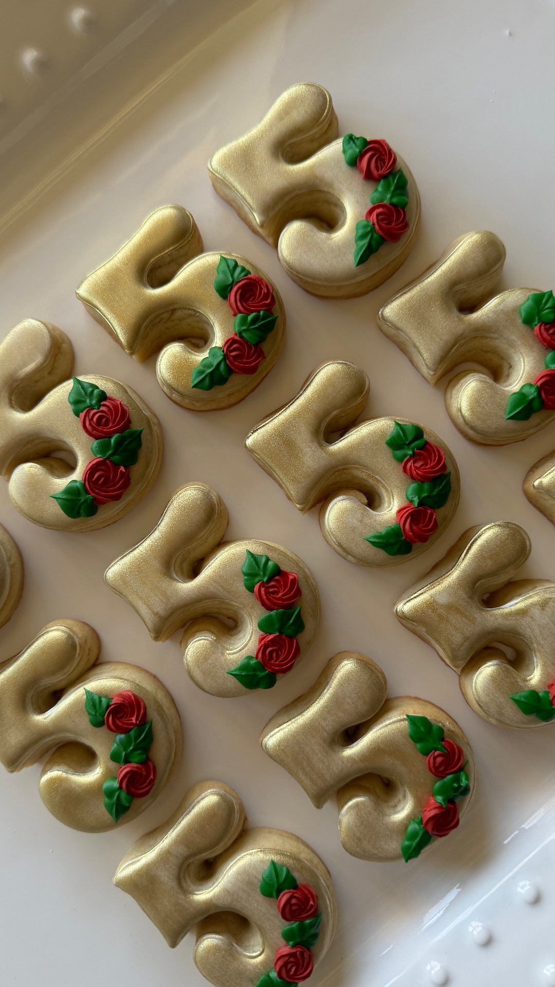 12 Mini Number Cookies, Princess Birthday Party, Belle Birthday, Custom ...