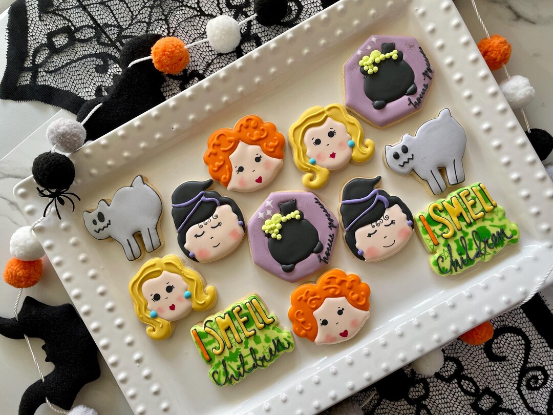 Witches Sugar Cookies, 12 Witches Theme Cookies, Hocus Cookies ...