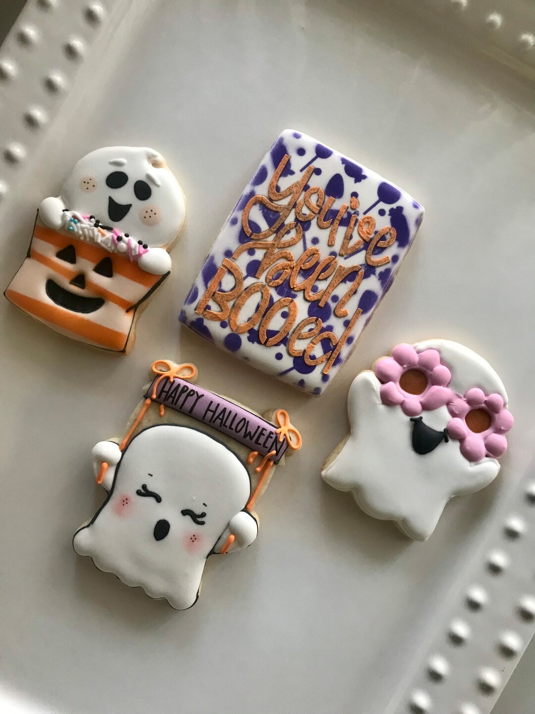 Boo Crew Cookies, Ghost Treats, Halloween Cookies - Etsy