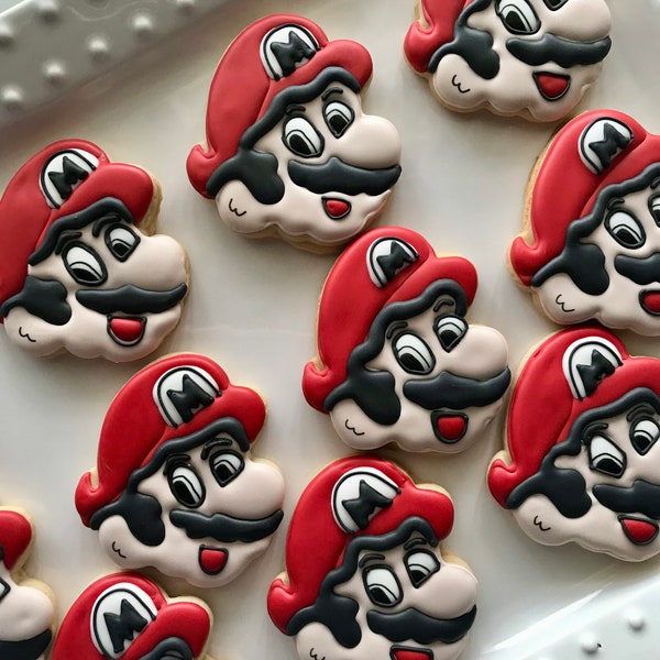 Super Mario Sugar Cookies - Etsy