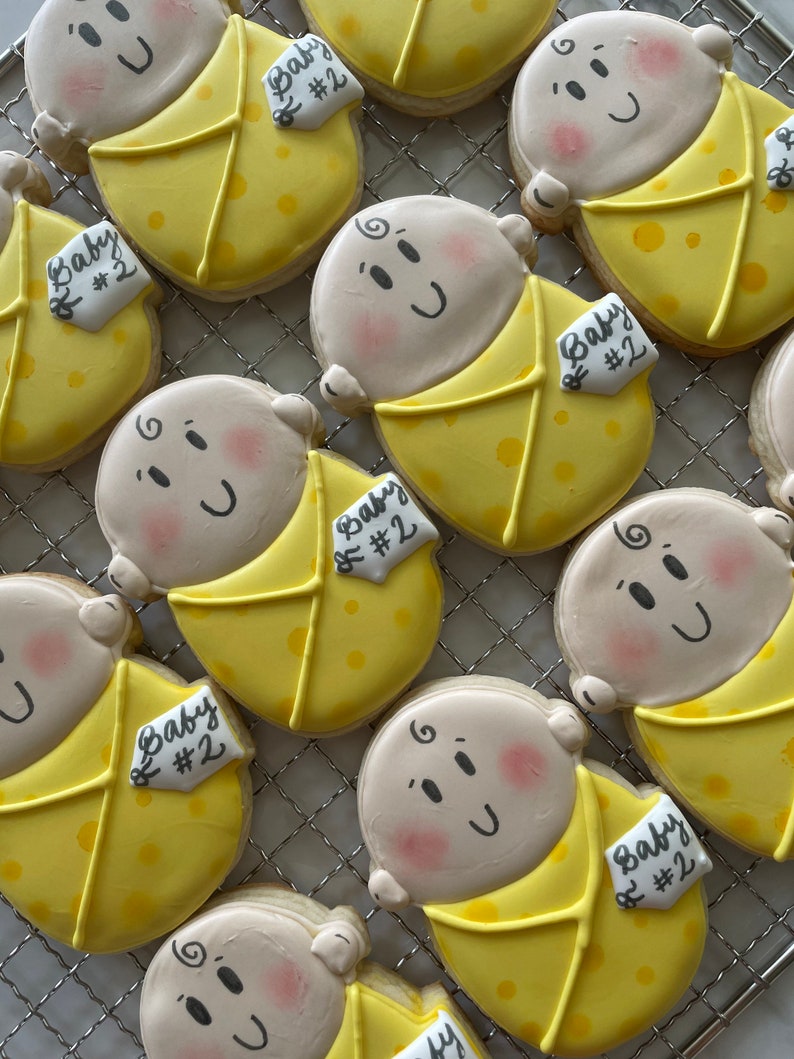 12 Baby Shower Sugar Cookies Welcome Baby Baby Blanket - Etsy