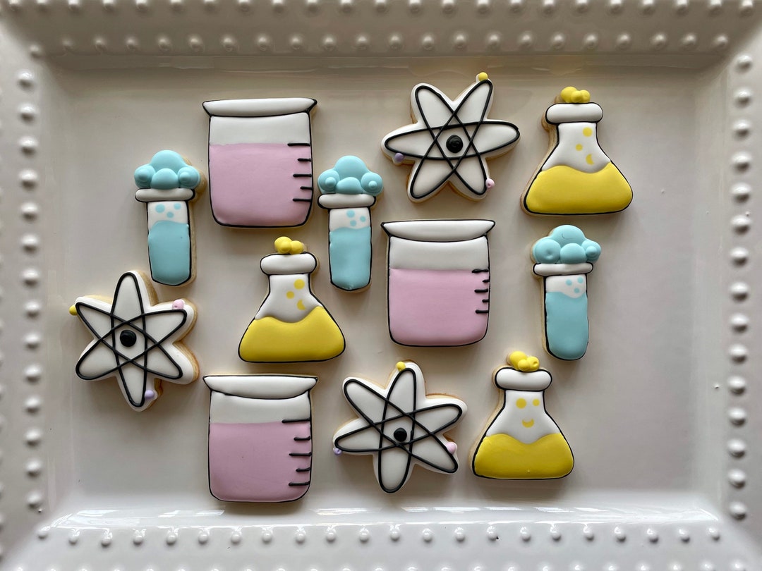 30 Science Sugar Cookies/ Blood Cells Cookies/ Lab Coat and Microscope ...